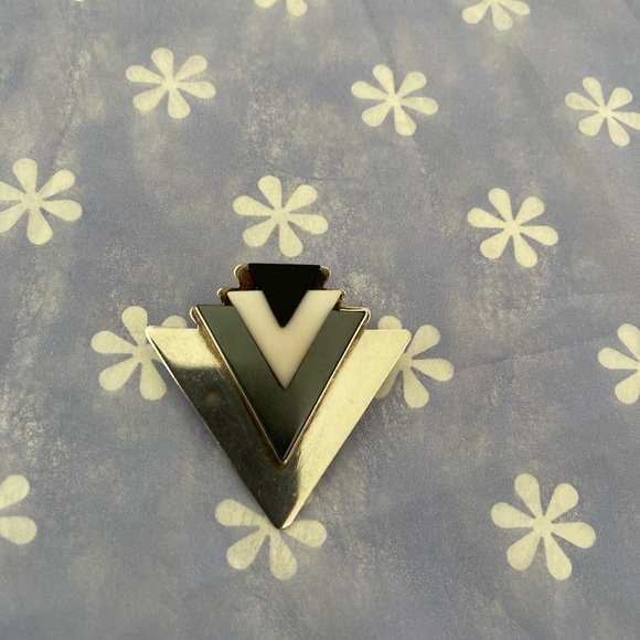 Jewelry | Exquisite Vintage Sterling Silver Chevron Shaped Art Deco ...